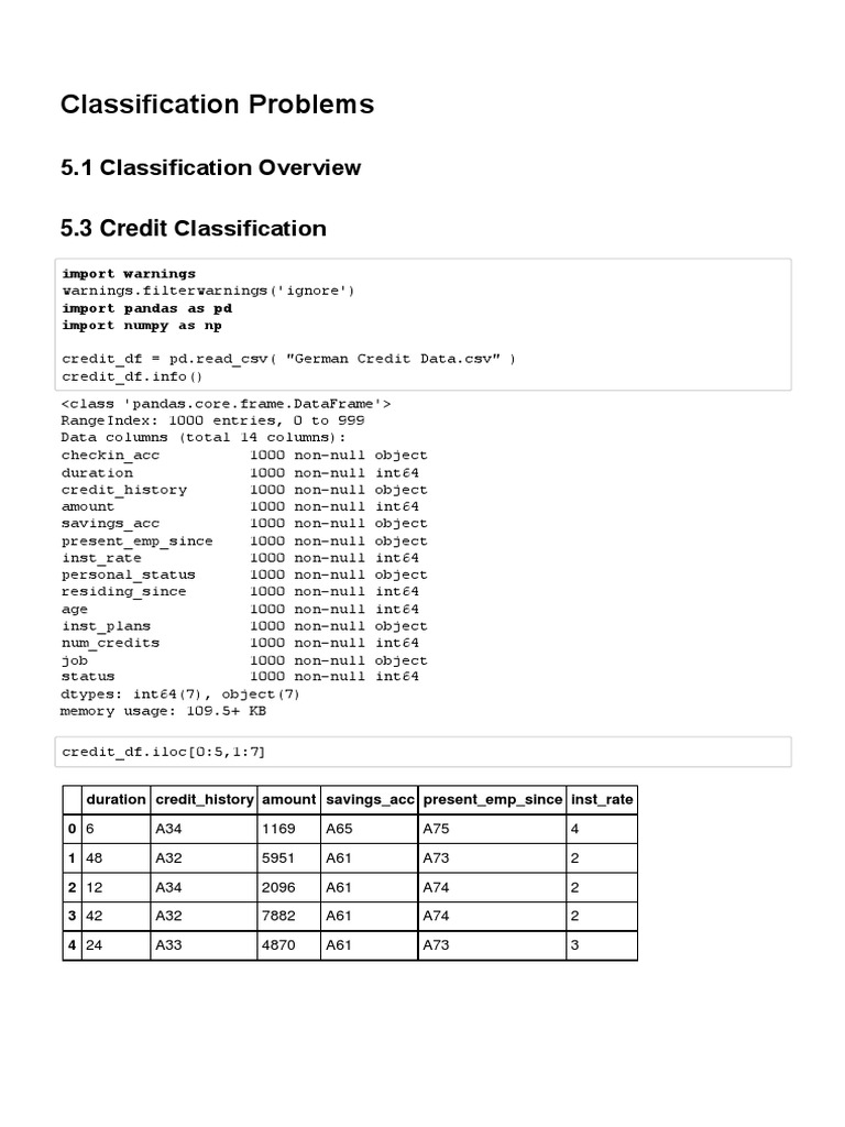 Classification Problems | PDF | Receiver Operating Characteristic | Logistic Regression