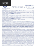 Prospecto de Risperidona Alter | PDF | Risperidona | Antipsicótico