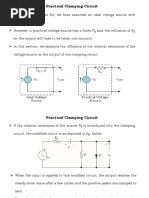 Clamping Circuit Theorem PDF | PDF