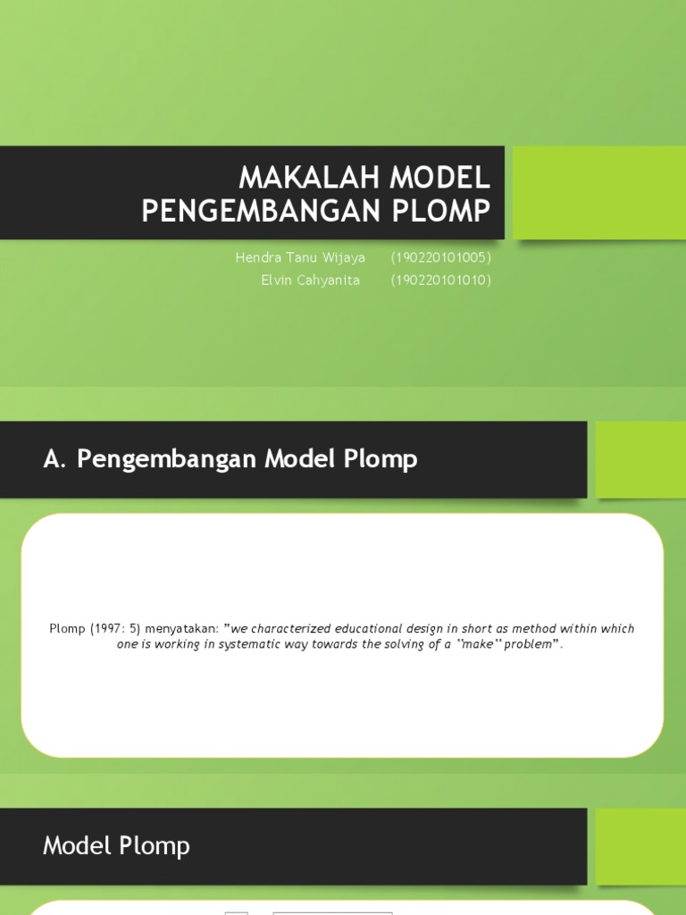 Model Pengembangan Plomp | PDF