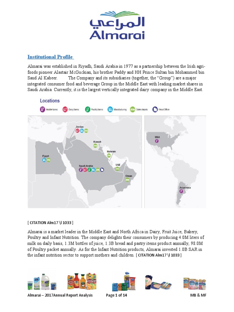 Almarai Company Overview and Financials | PDF | Board Of Directors ...
