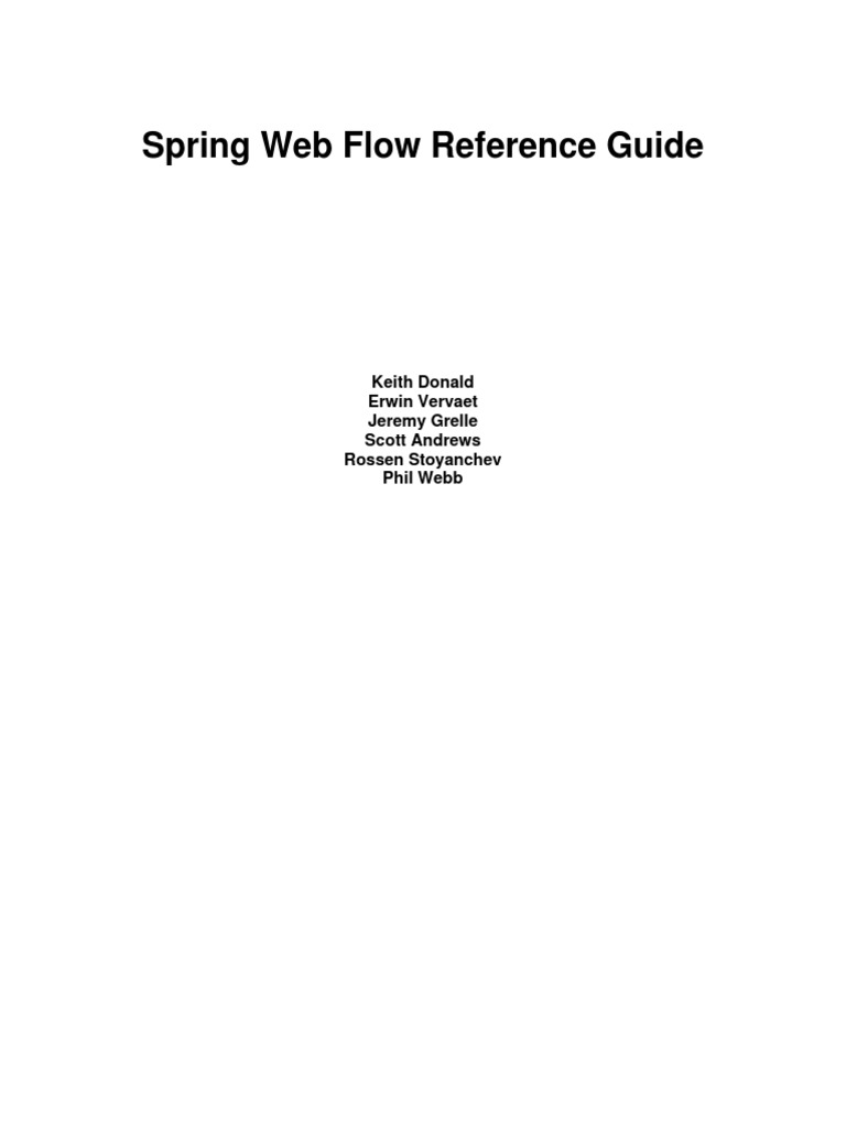 Spring Webflow Reference PDF | PDF | Java Server Faces | Ajax (Programming)