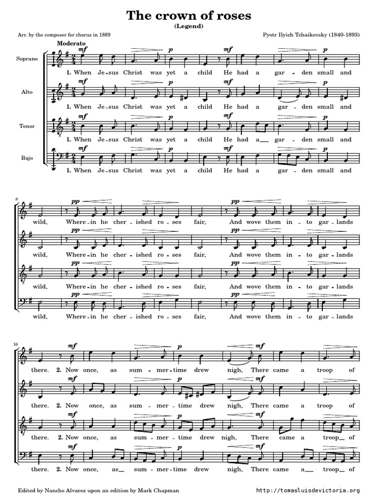 Tchaikovsky-The Crown of Roses PDF | PDF