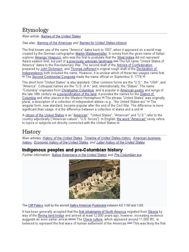 Etymology: Indigenous Peoples and Pre-Columbian History | PDF | Pre ...