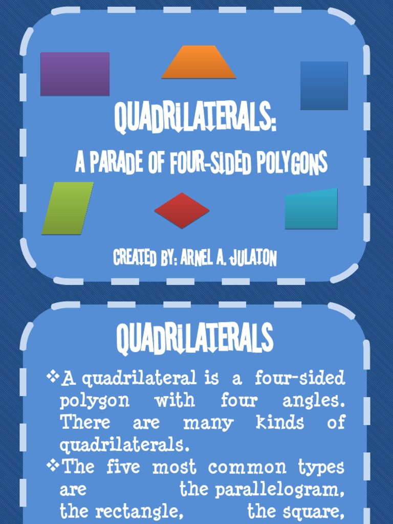 Quadrilaterals:: A Parade of Four-Sided Polygons | PDF | Rectangle ...