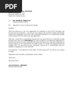 BIR Application Letter Sample | PDF