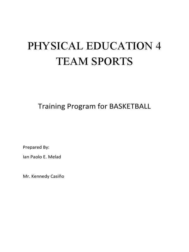 Physical Education 4 Team Sports | PDF | Sports | Recreation