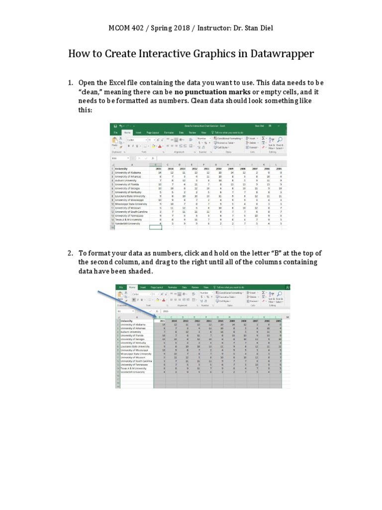 Creating Interactive Charts with Datawrapper | PDF | Chart | Microsoft Excel
