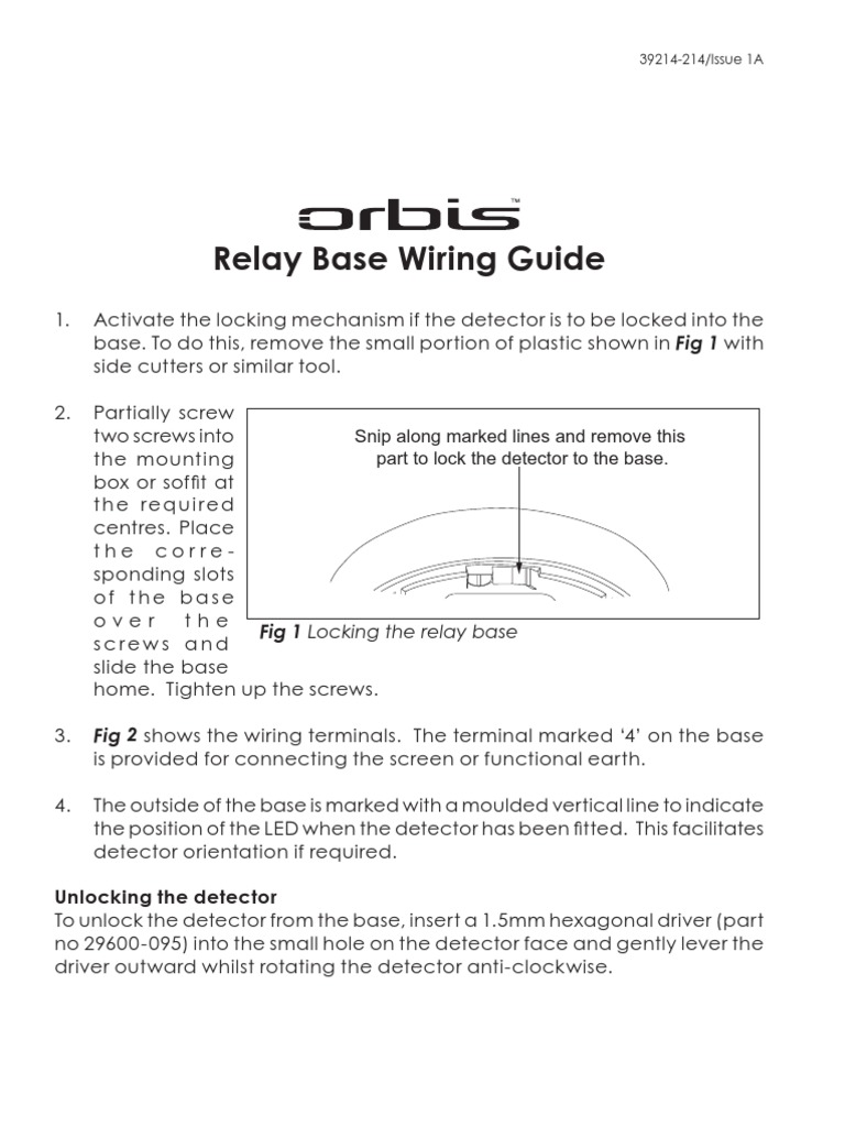 Orbis Relay Base Ig 214 Issue 1a | PDF | Relay | Tools