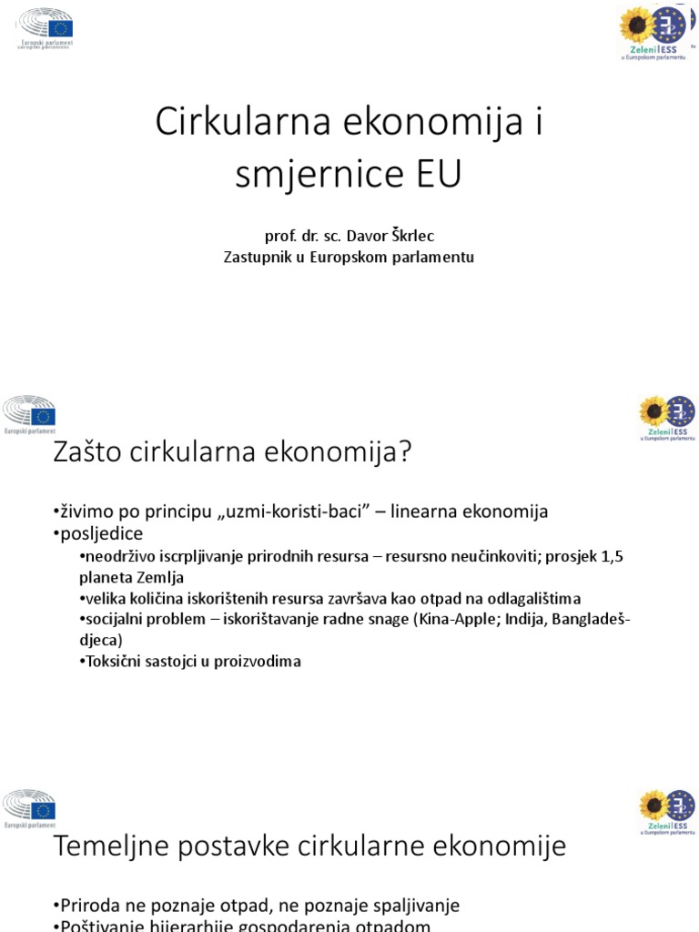 Cirkularna Ekonomija | PDF