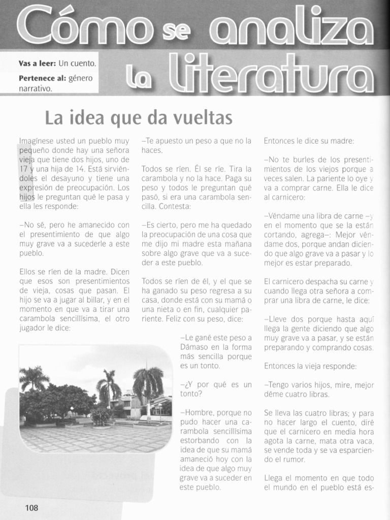 La Idea Que Da Vueltas - Analisis de Cuentos | PDF | Narrativa | Autor