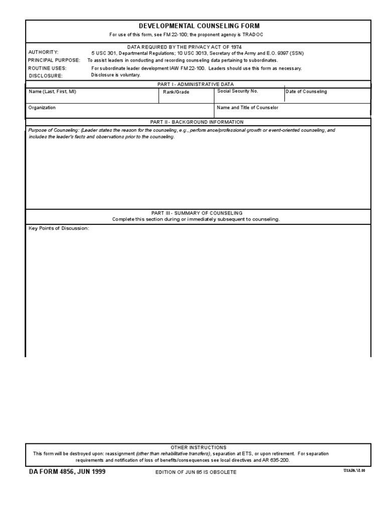 Da Form 4856 | PDF | Business