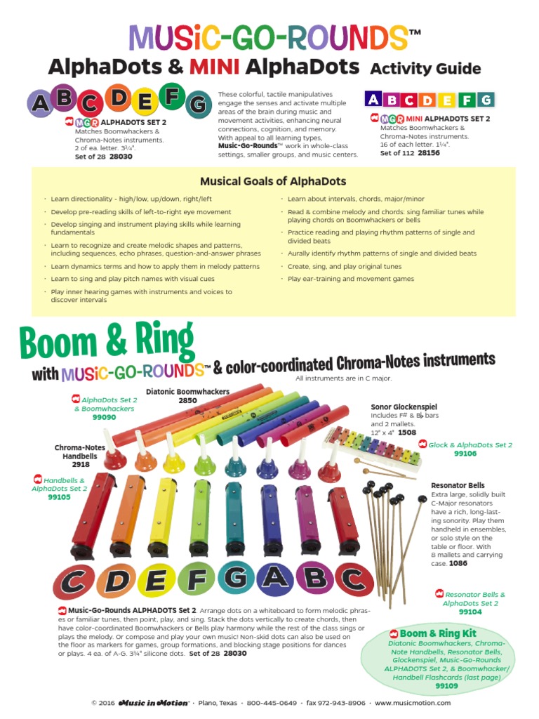 Alphadots Set2 Guide Boomwhacker - Colors PDF | PDF | Stairs | Interval ...