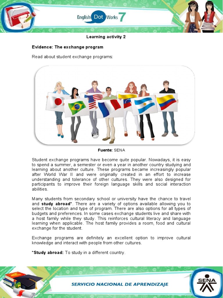 Student Exchange Program Overview | PDF | International Student ...