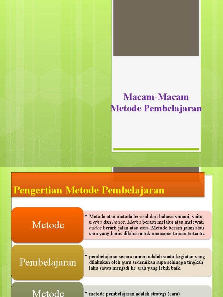KEL 7 Macam-Macam Metode Pembelajaran Demonstrasi, Tanya Jawab | PDF ...