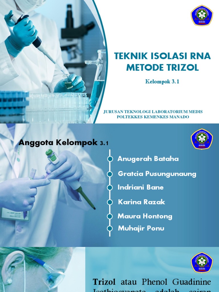 Teknik Isolasi RNA Metode Trizol. Kelompok 3.1 | PDF