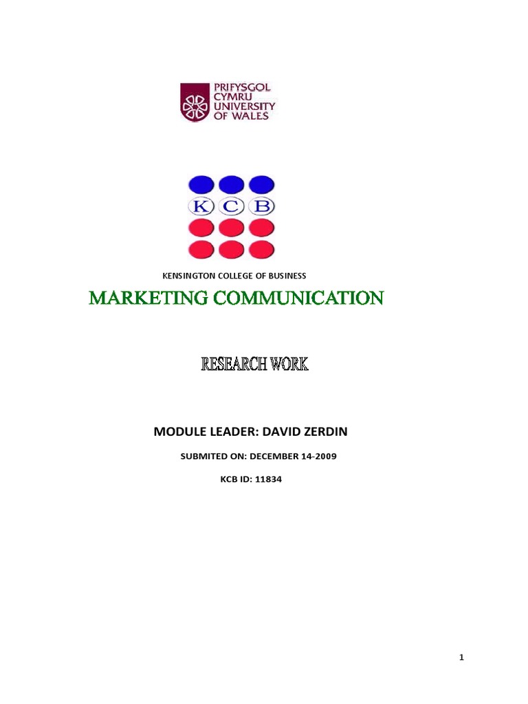 PK Marketing Communication | PDF | Marketing Communications | Marketing
