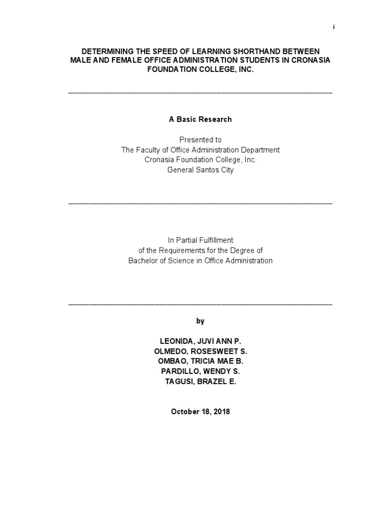 Final-Thesis 2018 | PDF | Shorthand | Writing