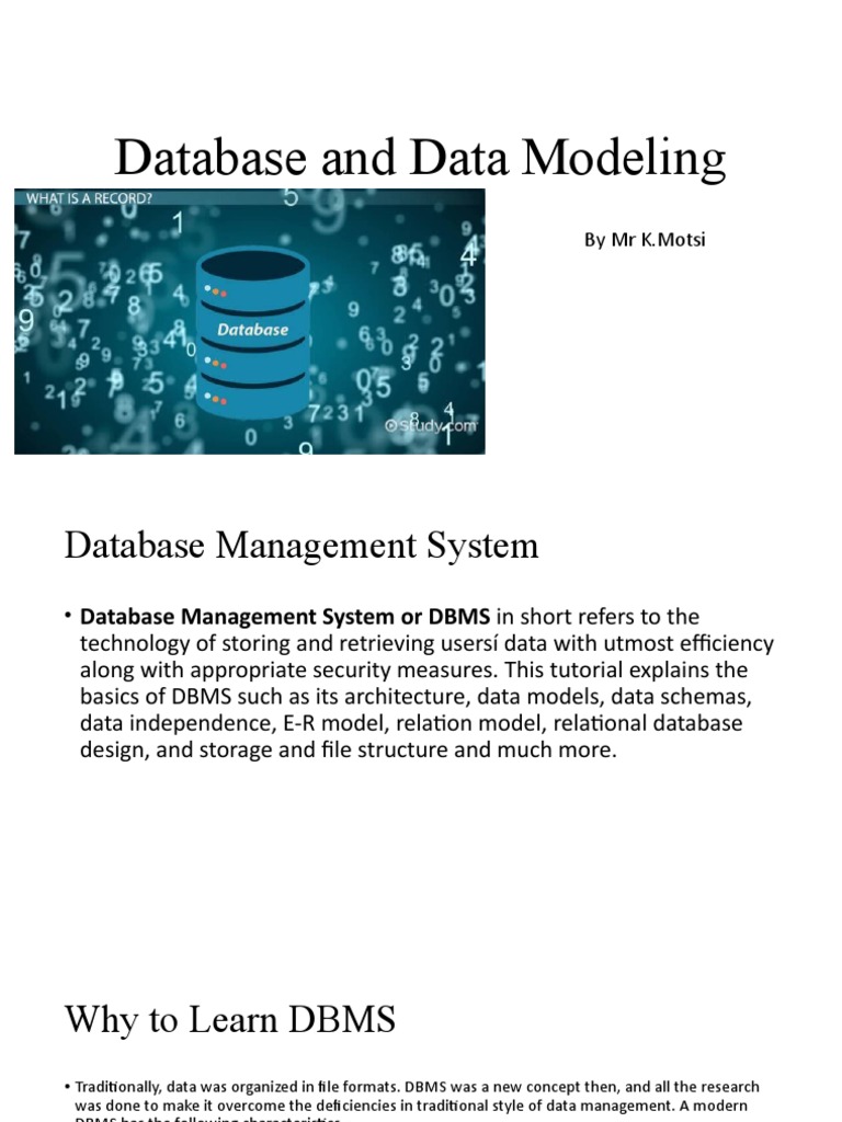 Database and Data Modeling | PDF | Conceptual Model | Databases