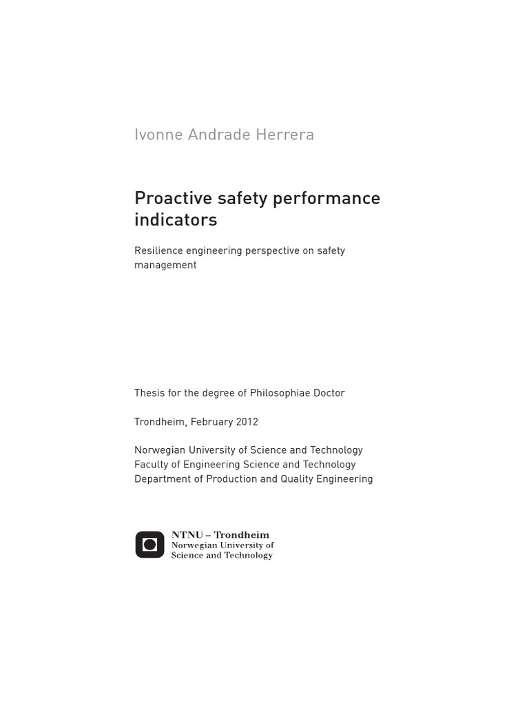 Proactive Safety Performance PDF | PDF | Safety | System