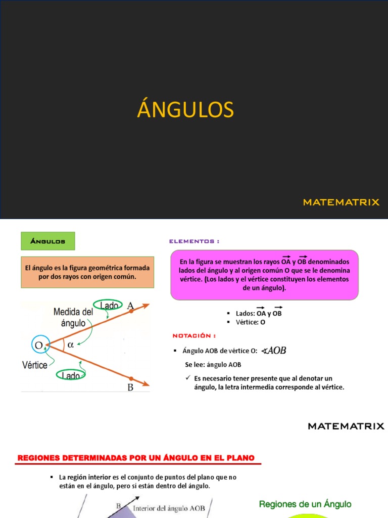0 Ángulos | PDF | Geometria plana) | Conjunto (Matemáticas)