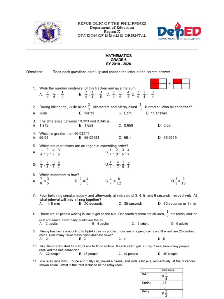 Grade 6 Math Final Exam Review | PDF | Geometry | Elementary Mathematics