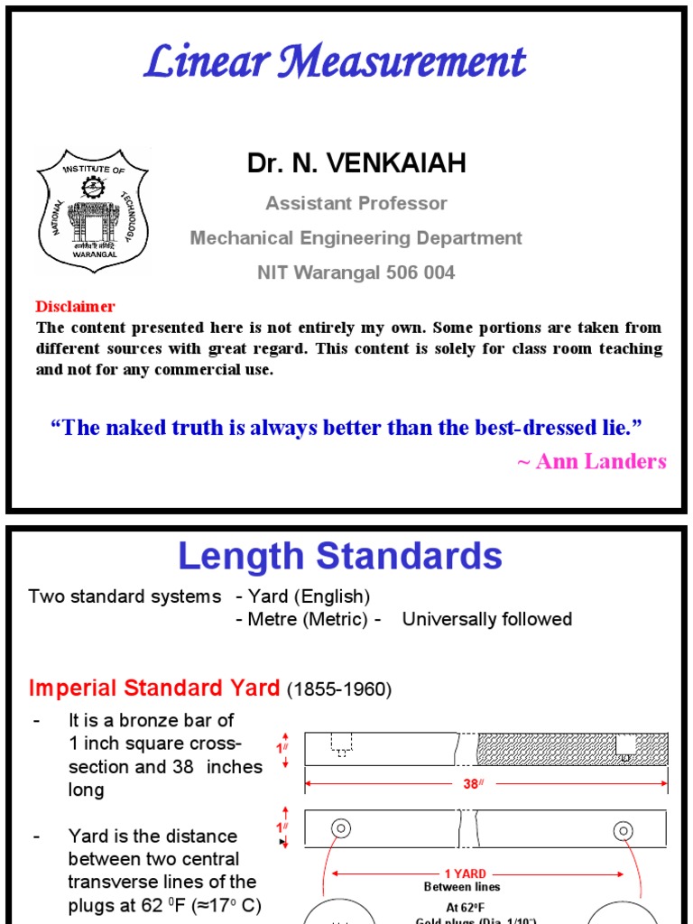 Linear Measurement | PDF | Metre | Nature