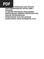 Petunjuk Simpeg | PDF