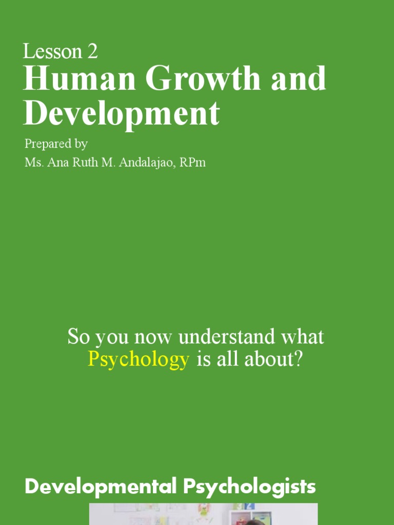Lesson 2 Human Development-1 | PDF | Developmental Psychology | Chromosome