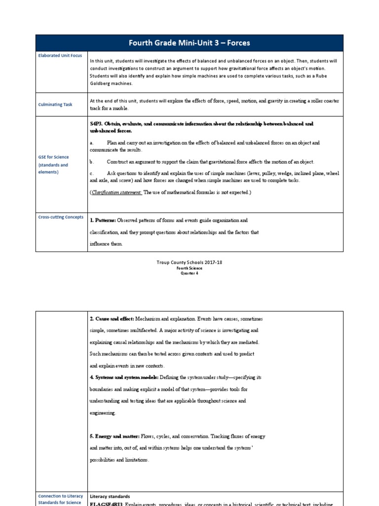 Fourth s4p3 Forces Balanced and Unbalanced | PDF | Gravity | Force