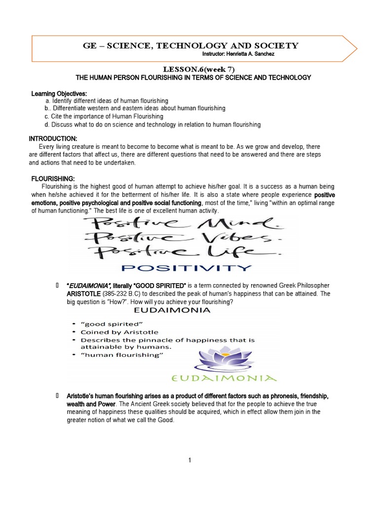 Ge - Science, Technology and Society: LESSON.6 (Week 7) | PDF ...