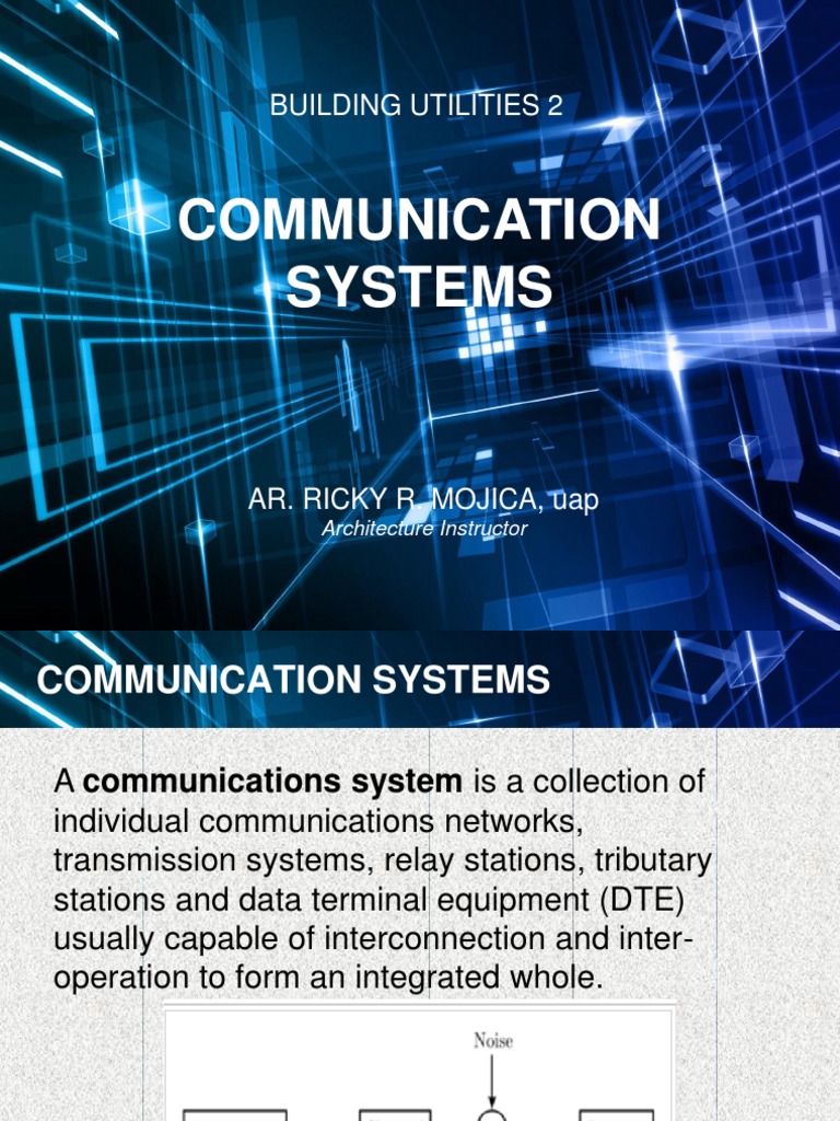 Communication Systems: Building Utilities 2 | PDF | Cable Television | Fax