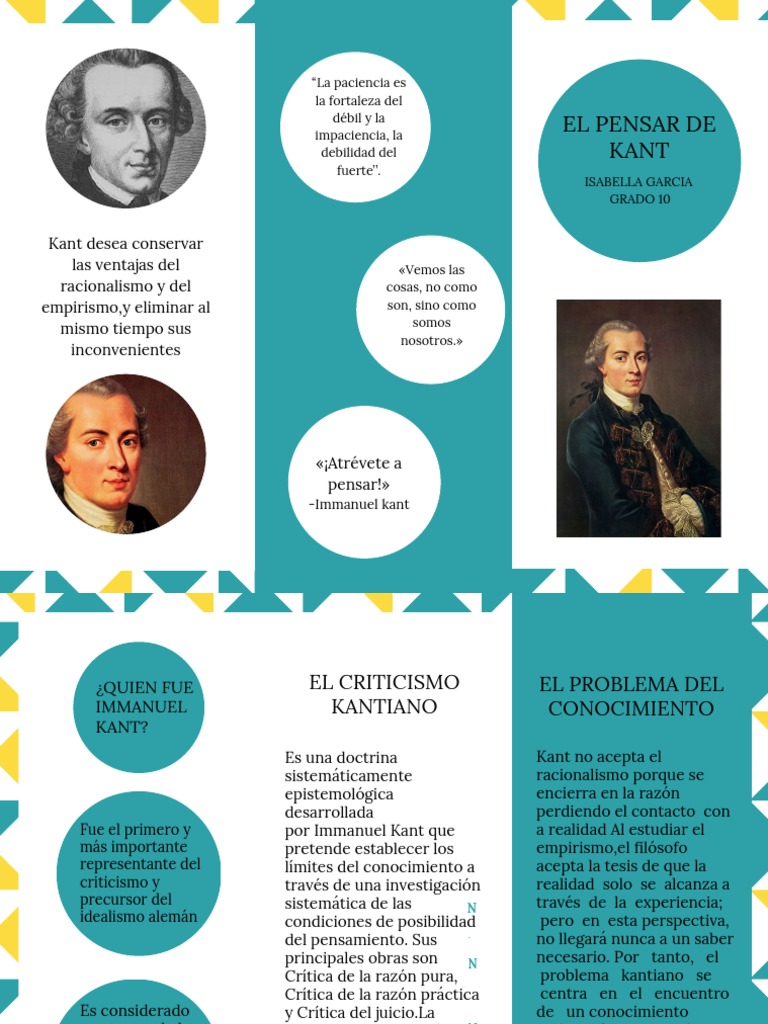 El Criticismo Kantiano y el Conocimiento | PDF | Immanuel Kant ...