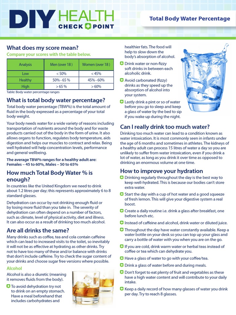 DIY Health Checkpoints | PDF | Drink | Dehydration