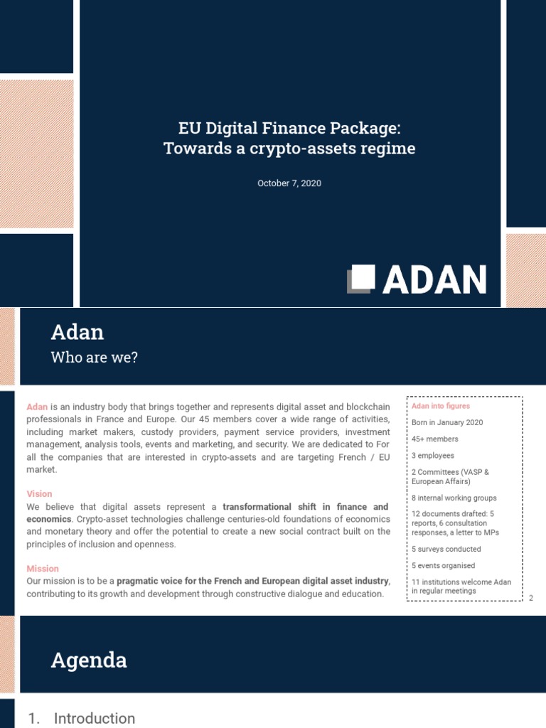 Digital Finance Package: How The EU Plans To Regulate DeFi | PDF ...