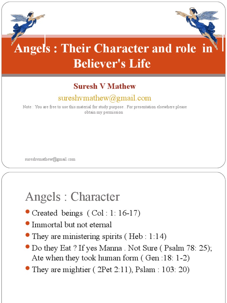 Study of Angels - by SVM | PDF | Angel | Bible Content