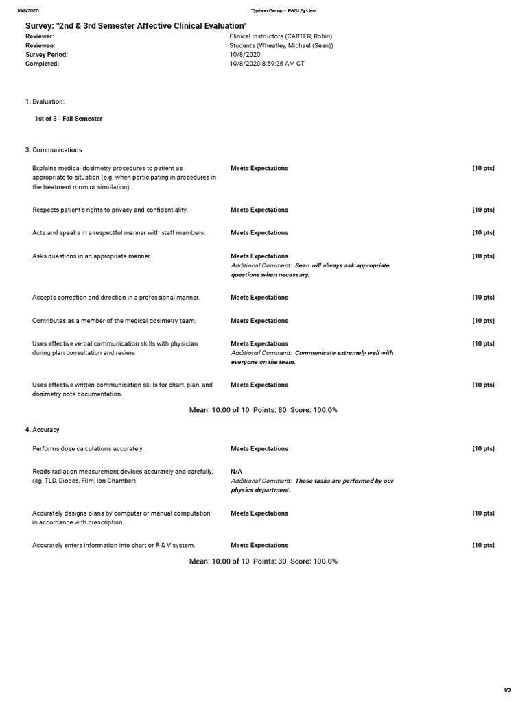 Clinical III 1st Eval | PDF | Dosimetry | Absorbed Dose