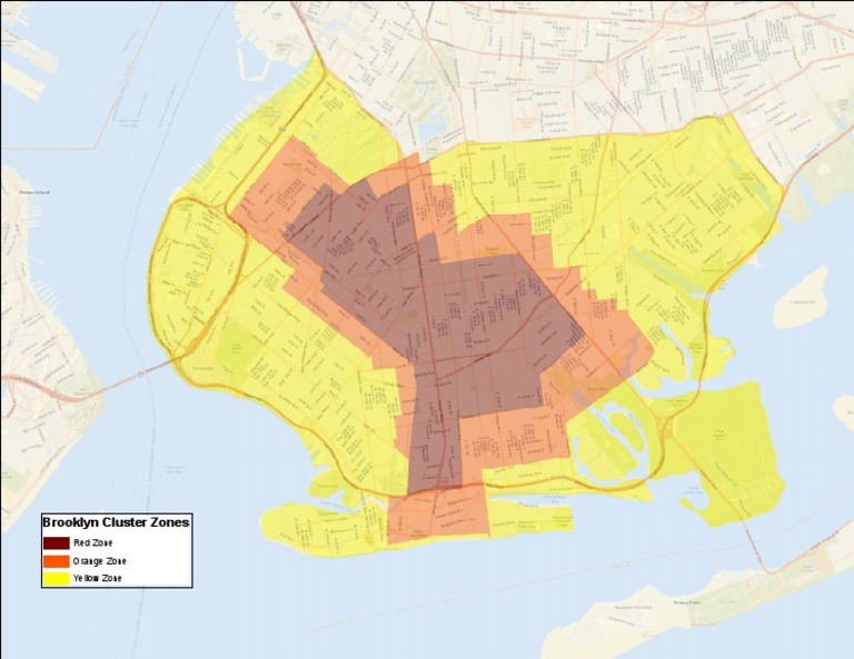 Brooklyn Cluster Zones: Red Zone Orange Zone Yellow Zone | PDF