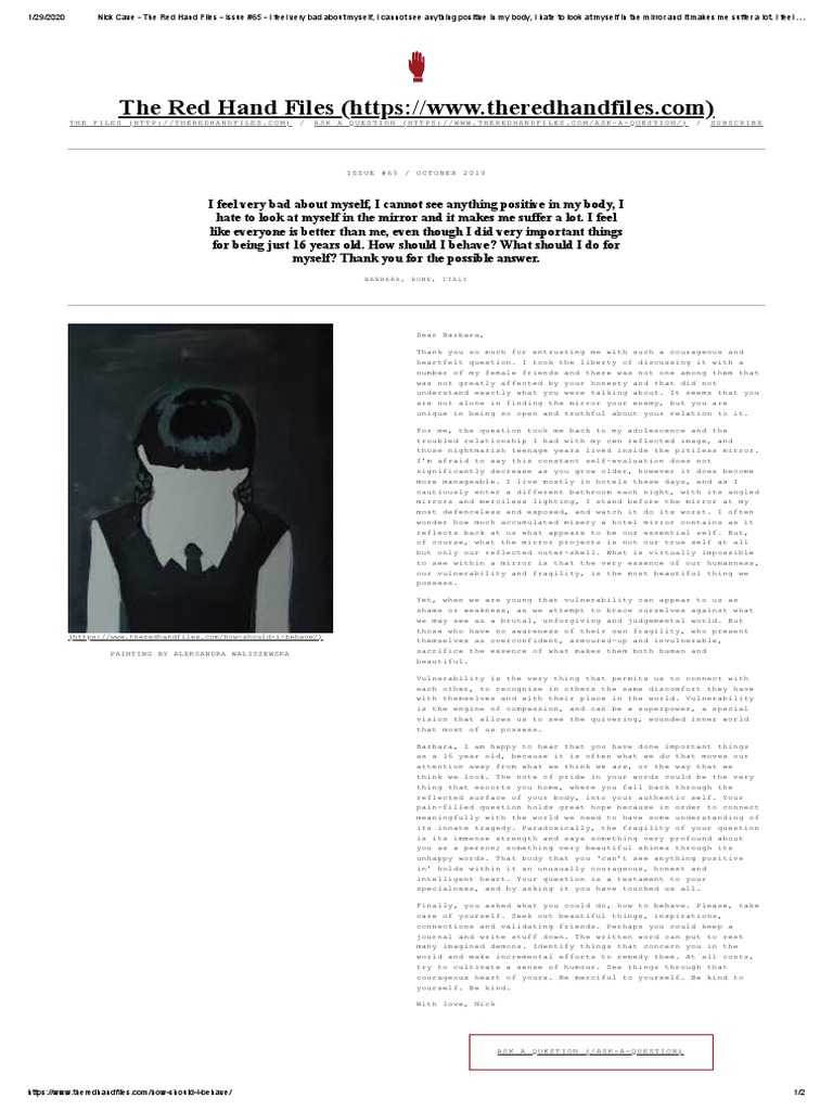 The Red Hand Files | PDF