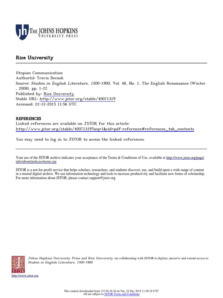 Utopian Communication-For Blackout Poetry PDF | PDF | Utopia | Rhetoric