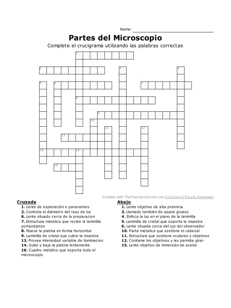 Partes Del Microscopio | PDF
