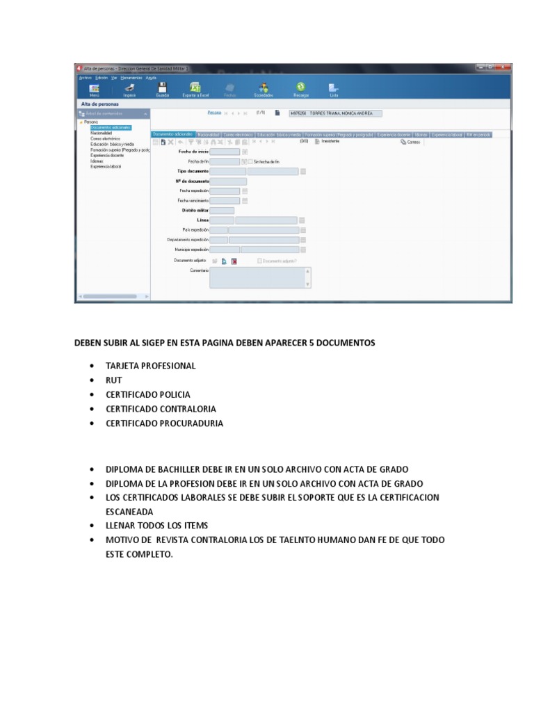 Documentos Que Deben Estar en Sigep 2020 | PDF | Crecimiento personal y ...
