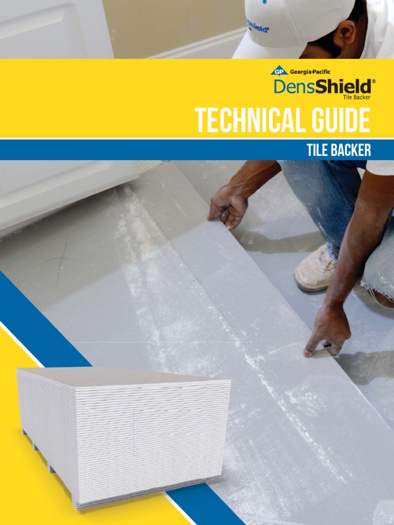 Technical Guide DensShield Tile Backer PDF | PDF | Drywall | Tile
