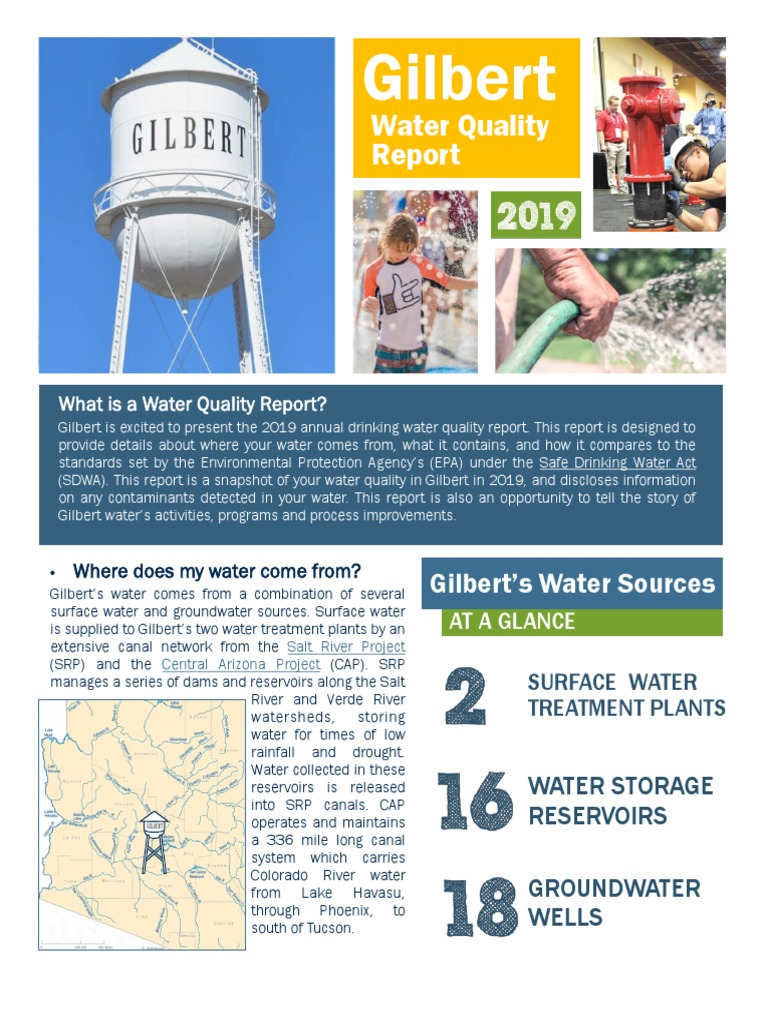 2019 Water Quality Report | PDF | Drinking Water | Water Purification