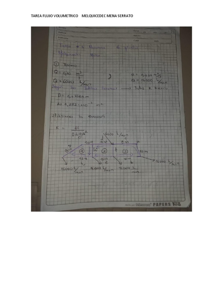Tarea 4 Mecanica de Fluidos PDF | PDF