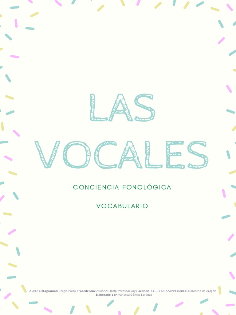 Conciencia Fonológica: Vocales | PDF | Los símbolos