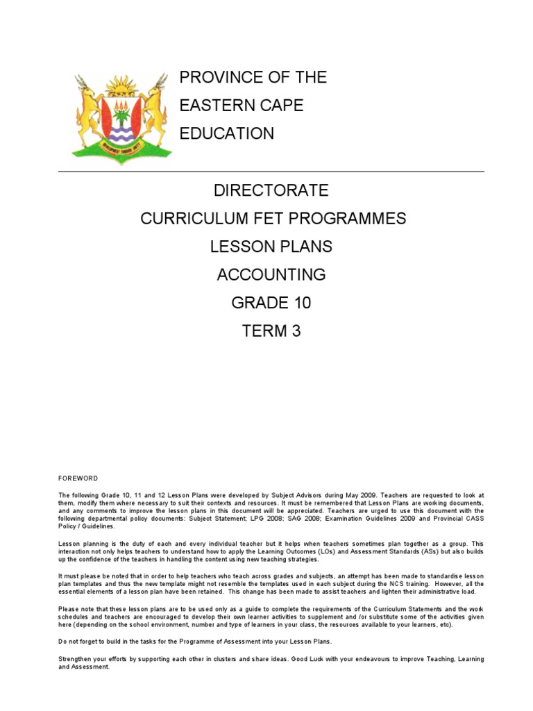 Province of The Eastern Cape Education | PDF | Depreciation | Debits ...