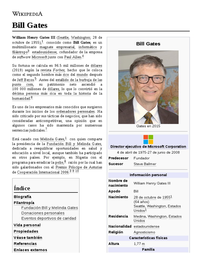 Bill Gates | PDF | Informática | Software