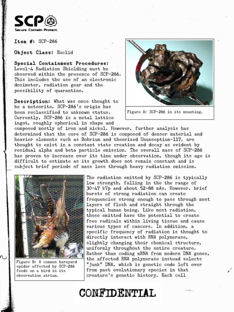Figure A: SCP-286 in Its Mounting | PDF | Radiation | Chemistry