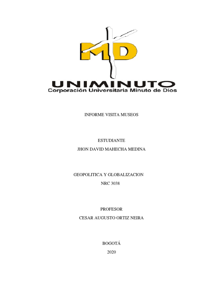 Informe Visita Museos Virtuales | PDF | Museo | Lumbrera